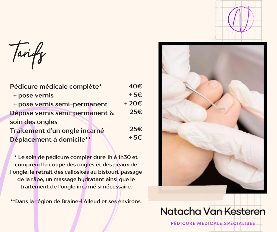 Natacha Van Kesteren | Pédicure médicale | Braine-l’Alleud